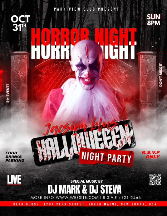 Copy of Halloween horror party ad | PosterMyWall
