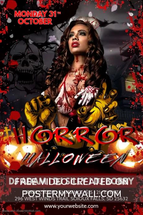 halloween horror party Template | PosterMyWall