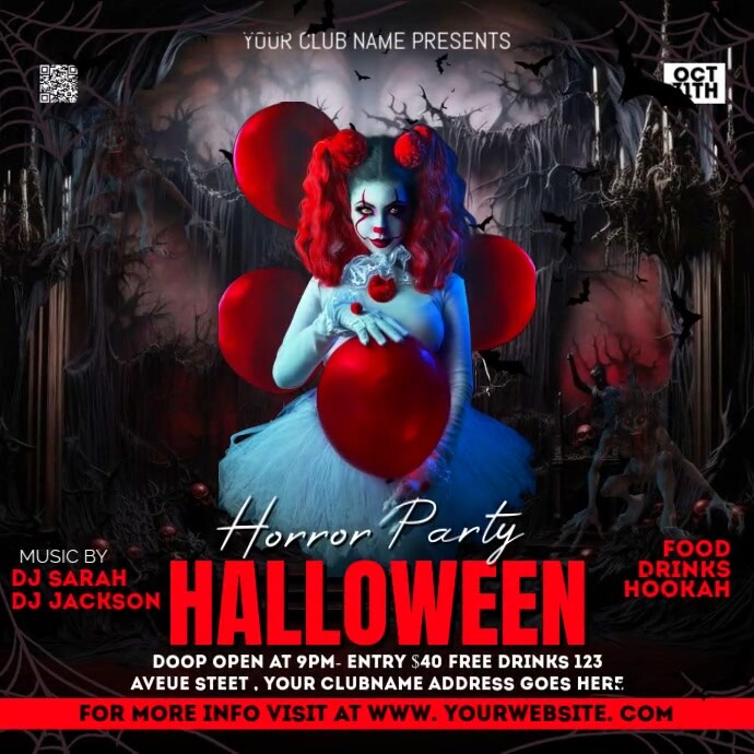 Halloween horror party Template | PosterMyWall