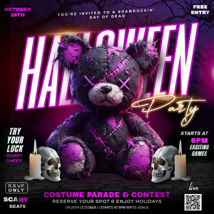 Halloween Instagram Post Template | PosterMyWall