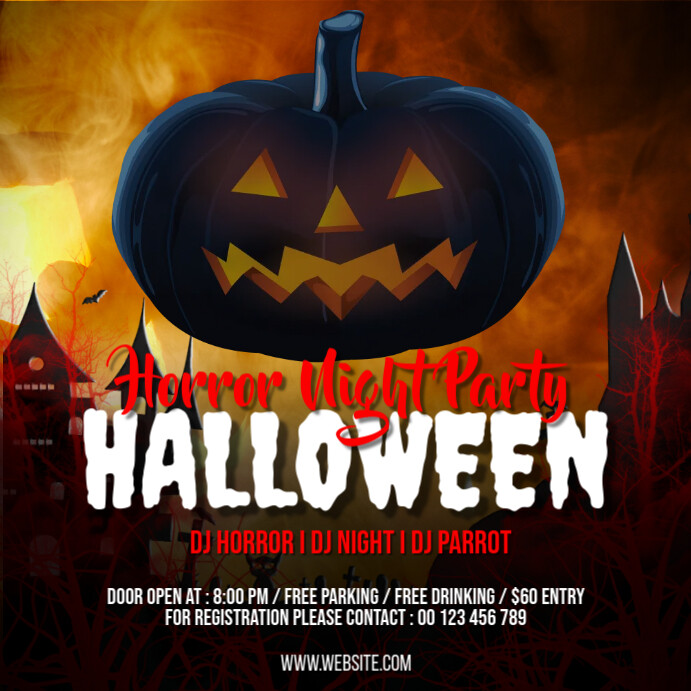 Halloween Instagram Post Template | PosterMyWall
