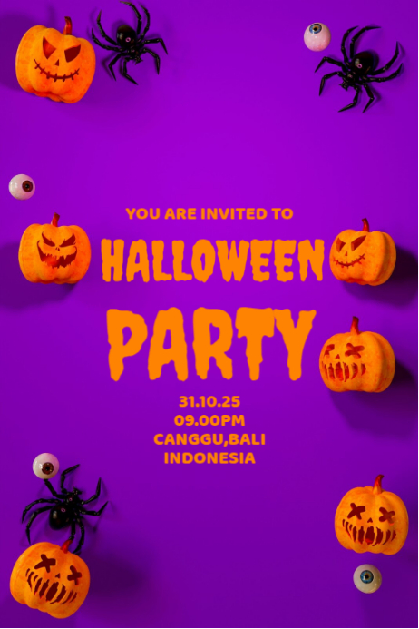 Halloween Invitation Template | PosterMyWall
