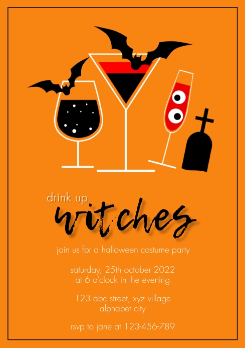 Halloween Invitation Template | PosterMyWall