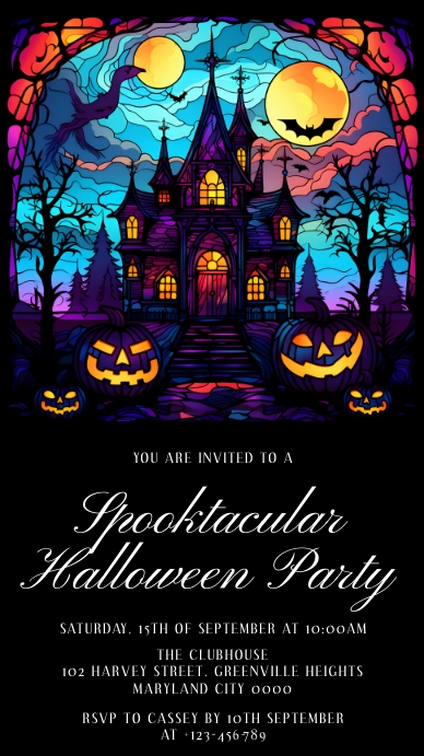 Halloween Invitation Template | PosterMyWall