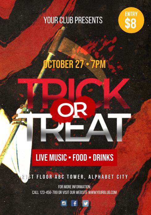 Halloween Invitation Template | PosterMyWall