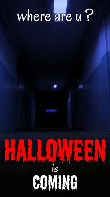 Copy of halloween is coming | PosterMyWall
