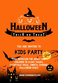 Halloween kids party Template | PosterMyWall