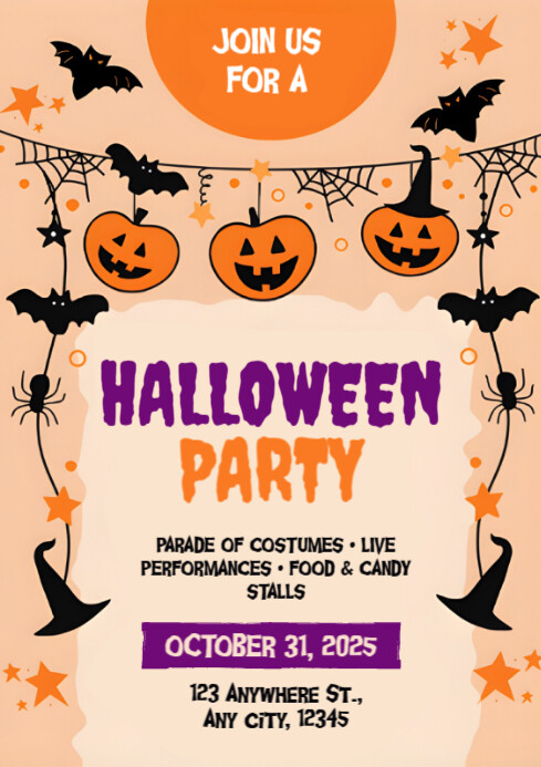 halloween kids party Template | PosterMyWall