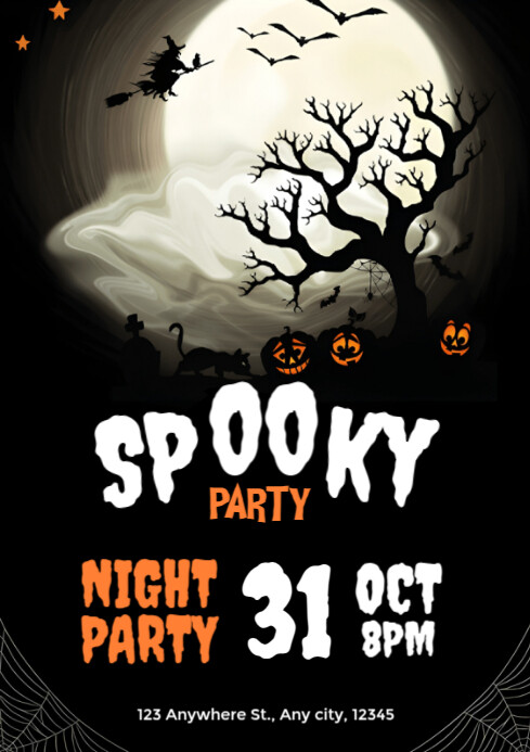 halloween kids party Template | PosterMyWall