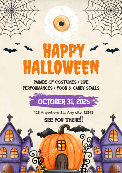 halloween kids party Template | PosterMyWall