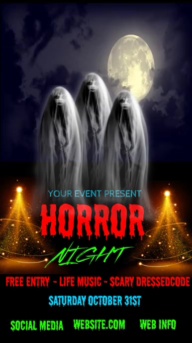 Copy of Halloween kids template, spooky tricks treat | PosterMyWall