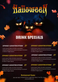 Halloween Drinks Menu Template | PosterMyWall