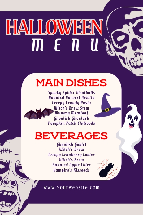 Halloween Menu Template | PosterMyWall
