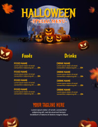 Halloween Food Menu Template | PosterMyWall