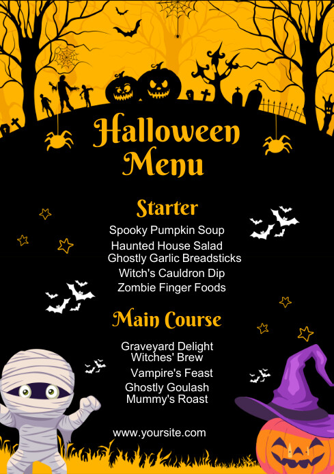 Halloween Menu Special Template | PosterMyWall