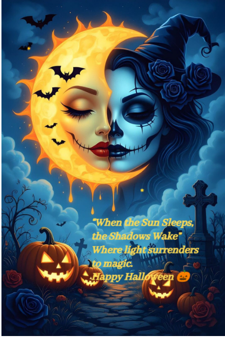 Halloween Moon poster Template | PosterMyWall