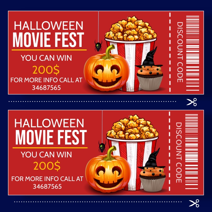 Halloween movie night Template | PosterMyWall