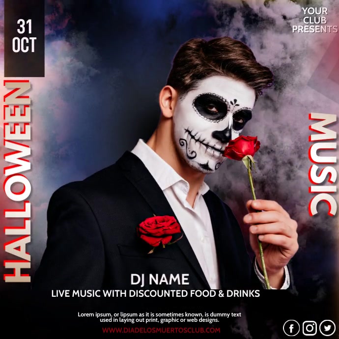 Halloween Music Night Flyer Template | PosterMyWall