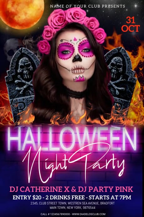 Halloween Music Party Template | PosterMyWall