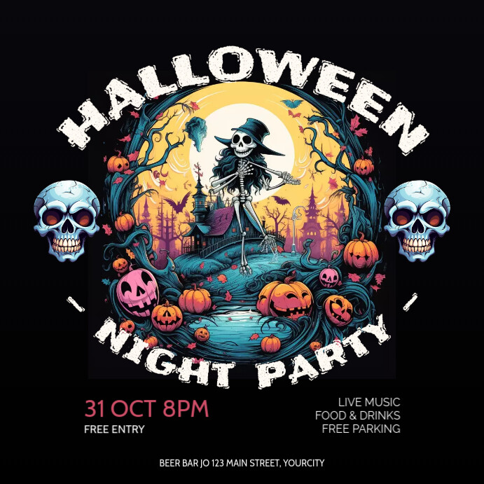 halloween music template | PosterMyWall