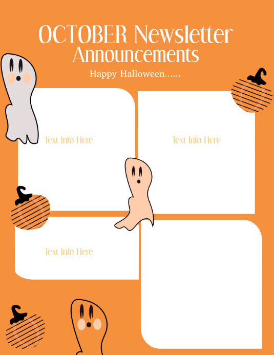 Copy of Halloween Newsletter Announcements | PosterMyWall
