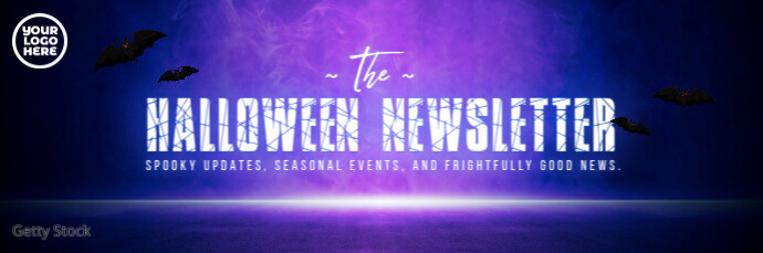 Plantilla de Halloween Newsletter Email Header Template for Seasonal ...
