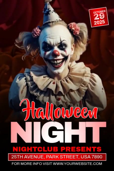Halloween Night Club Template | PosterMyWall