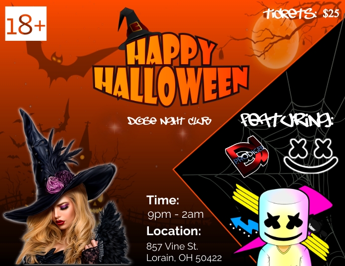 Copy of Halloween Night Club Flyer | PosterMyWall