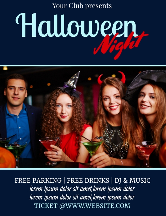 halloween night club template | PosterMyWall