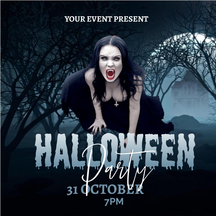 Halloween NIght Event Template | PosterMyWall