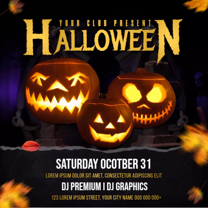 Plantilla de Halloween Night Event | PosterMyWall