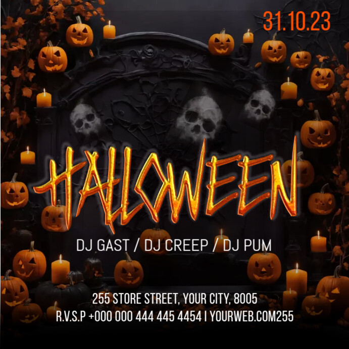 Halloween Night Event Template | PosterMyWall