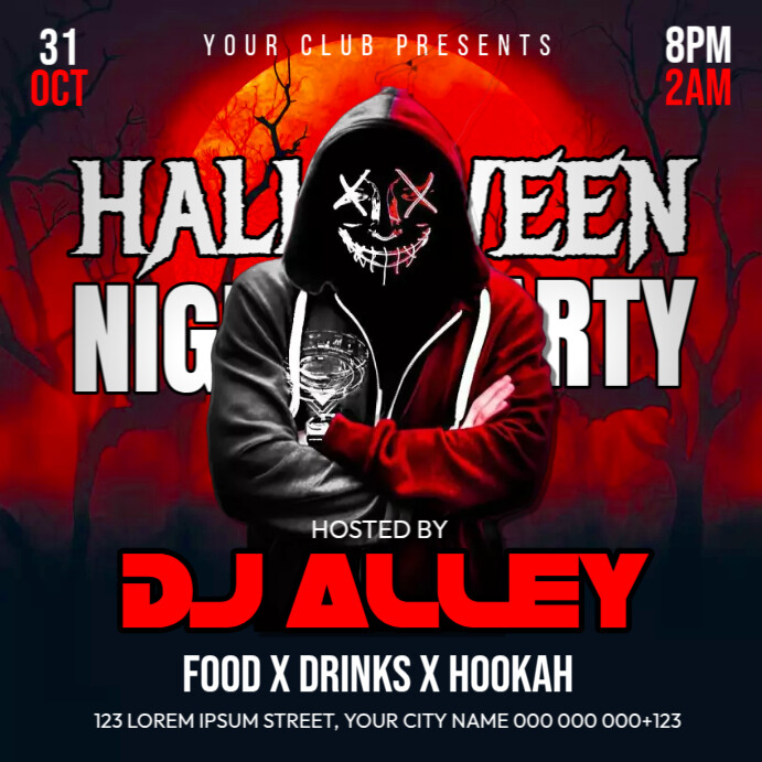 Halloween Night Event Template | PosterMyWall