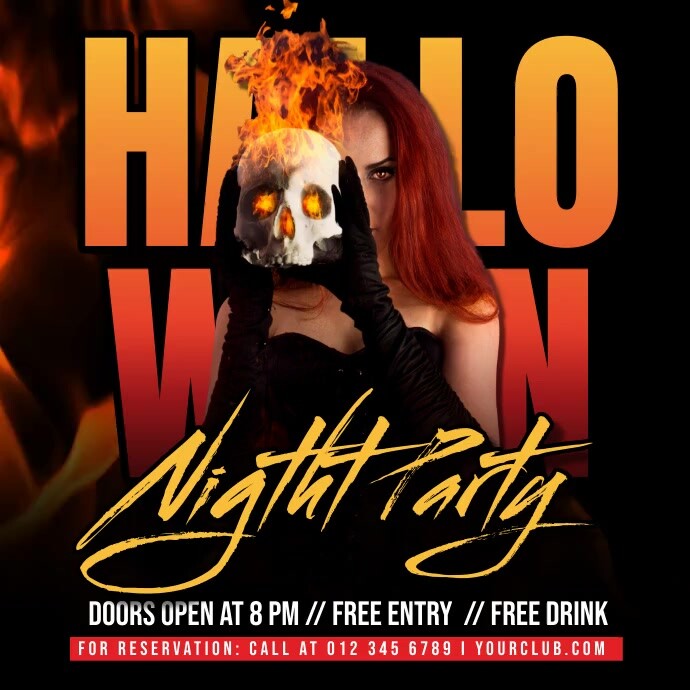 Halloween Night Event Template | PosterMyWall