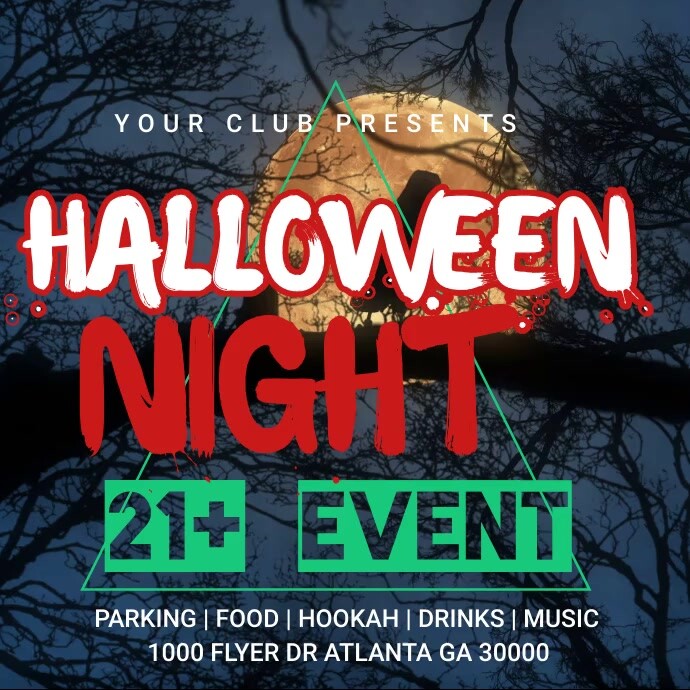 Plantilla de Halloween night / event night | PosterMyWall