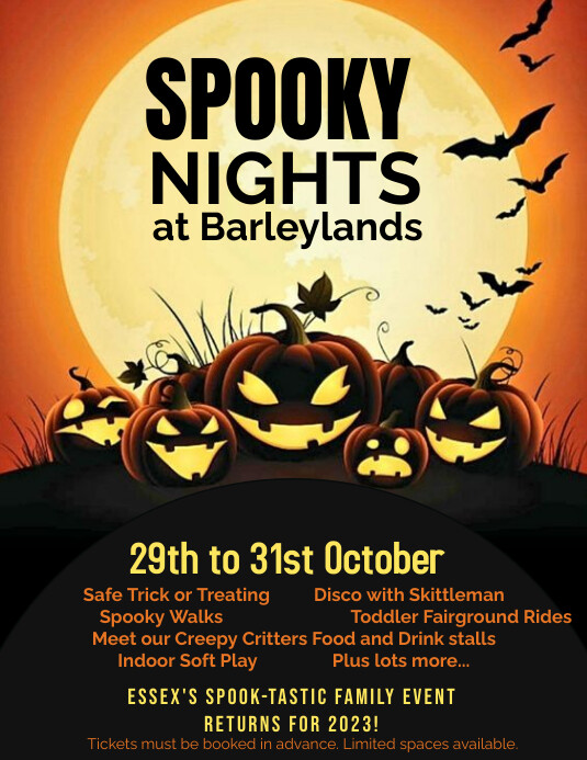 Halloween Night Out Barleylands Spookfest Hau Template | PosterMyWall