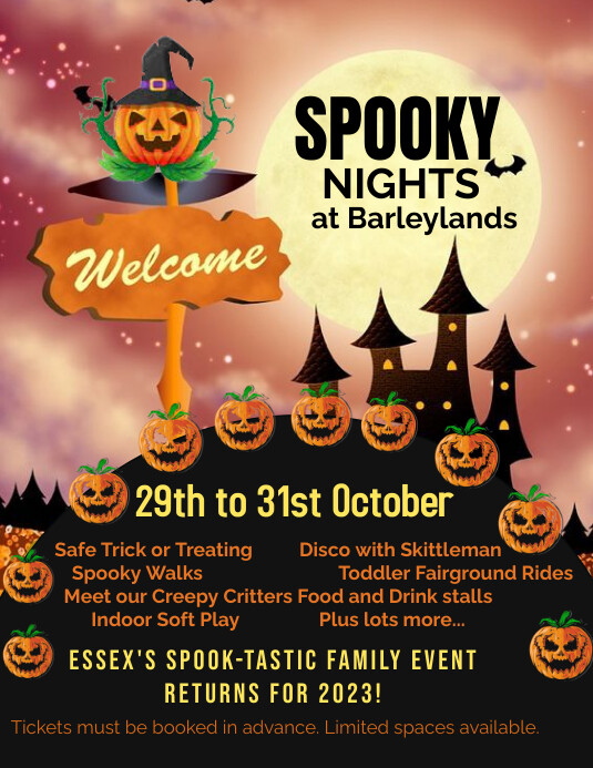 Halloween Night Out Barleylands Spookfest Hau Template | PosterMyWall