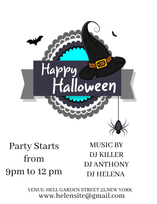 Halloween night party flyer,club poster,ad Template | PosterMyWall