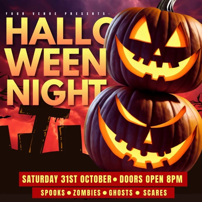 Halloween Night Poster Template | PosterMyWall