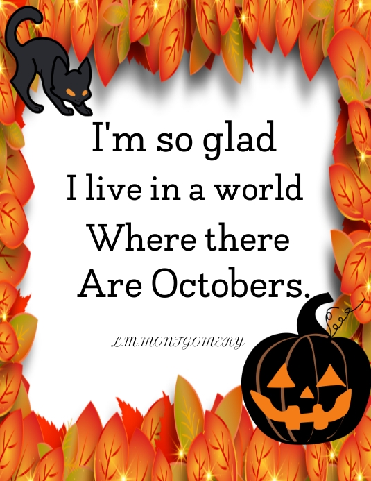 Halloween October quotes flyer design templat Template | PosterMyWall