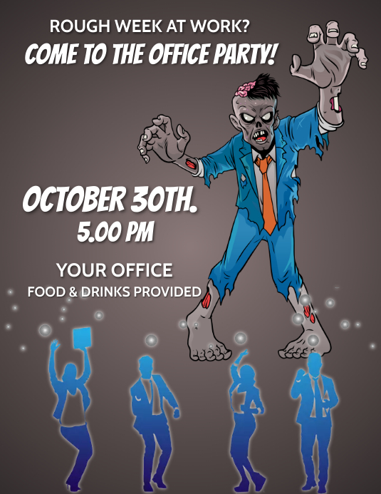 HALLOWEEN OFFICE PARTY Template | PosterMyWall
