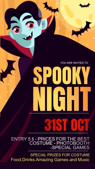 Halloween party, Spooky flyers Template | PosterMyWall
