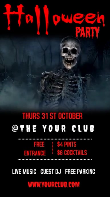 HALLOWEEN PARTY (1) Template | PosterMyWall