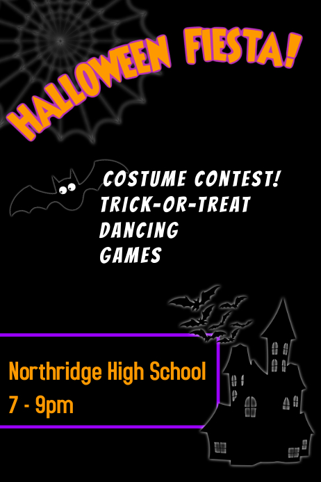 Halloween Party (school) Template | PosterMyWall