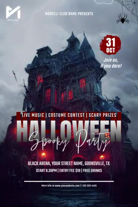 Halloween Party 9:16 Video Ad Template | PosterMyWall