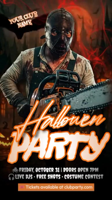 Halloween Party Club Template | PosterMyWall