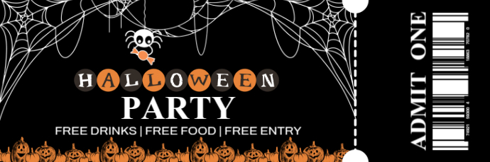 Halloween Party Coupon Template | PosterMyWall
