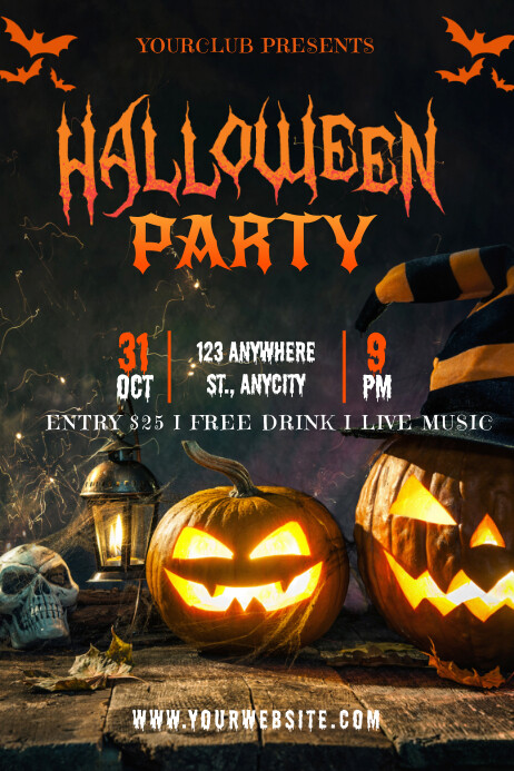 Halloween Party Template | PosterMyWall