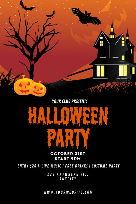 halloween party Template | PosterMyWall