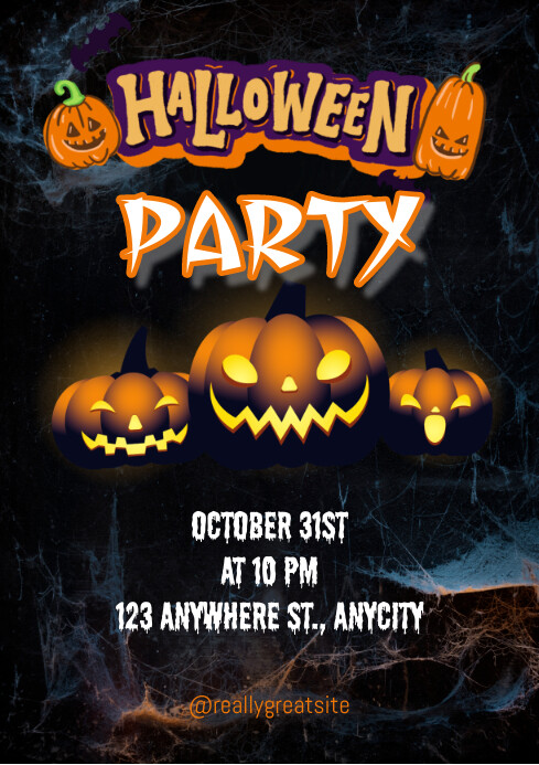 Halloween Party Template | PosterMyWall